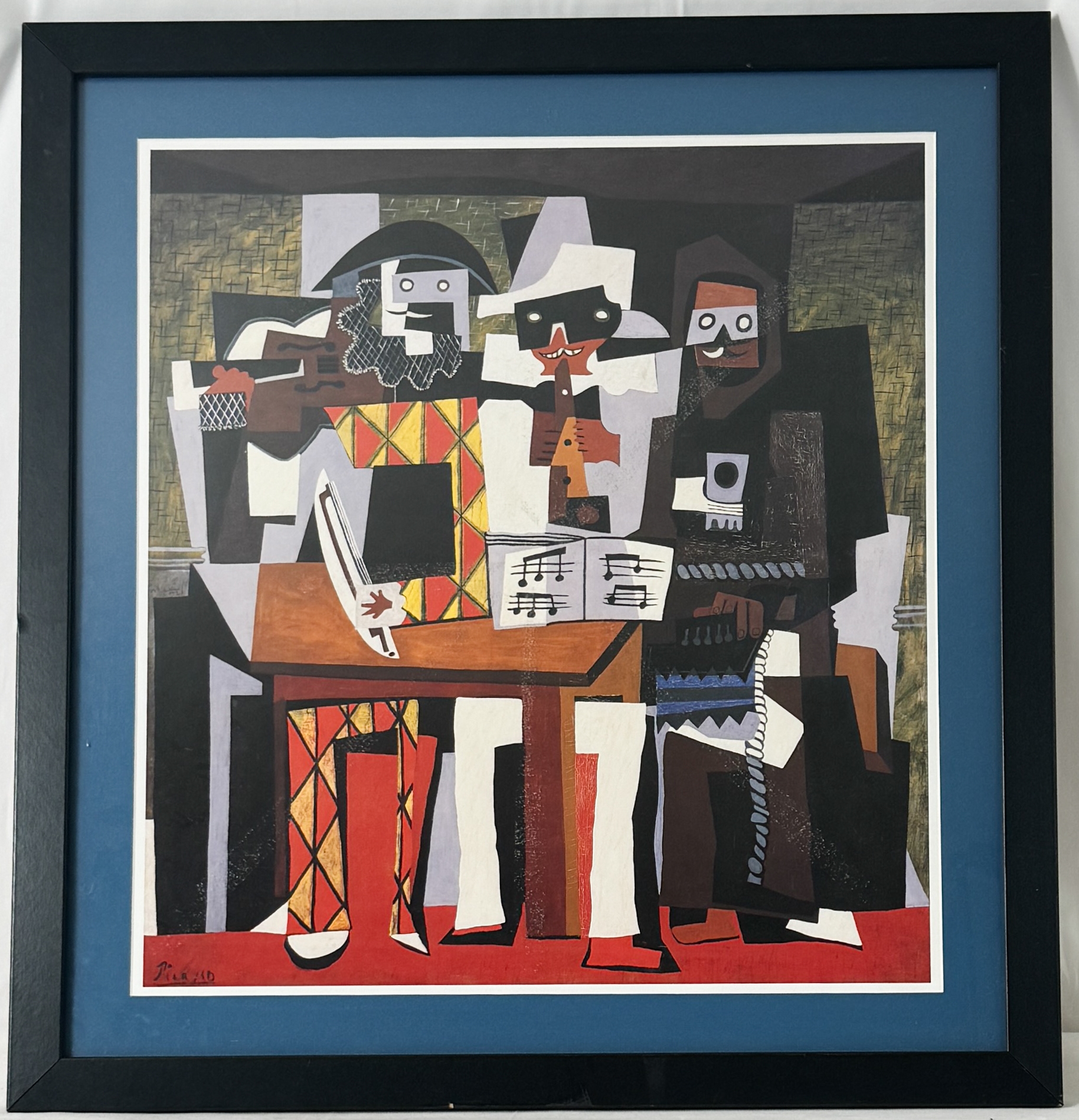 Pablo Picasso | Picasso, Pablo - Three musicians | MutualArt