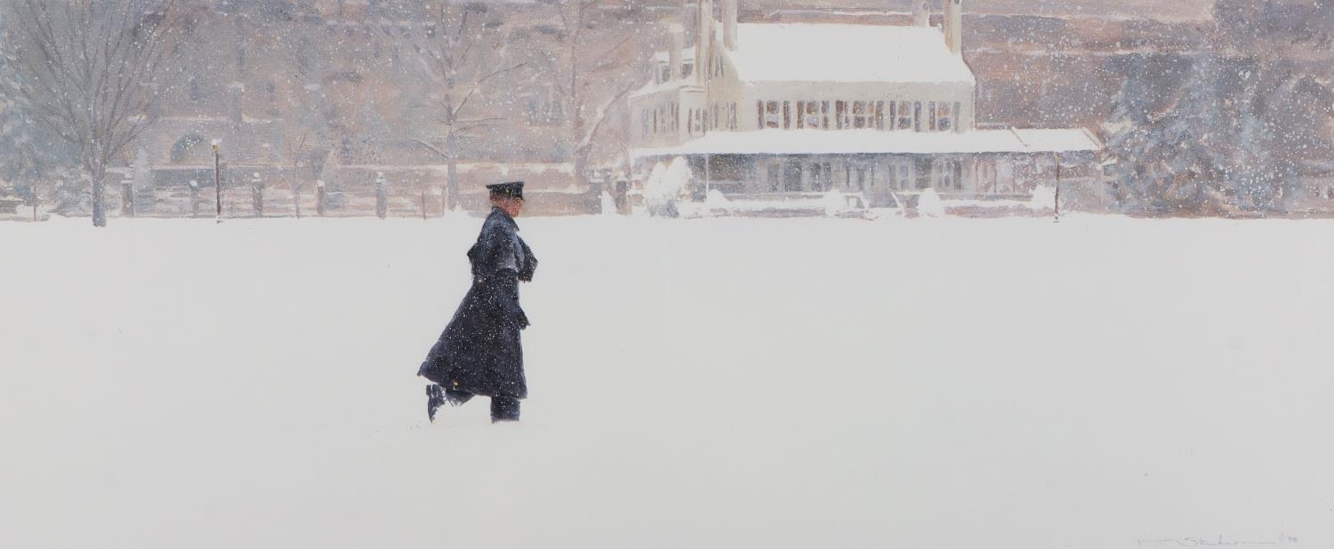 Paul Steucke | STEUCKE WINTER SOLITUDE WEST POINT SIGNED PRINT (1939) | MutualArt