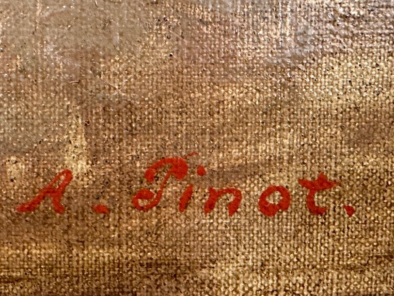 Albert Pinot | Les élégantes cavalières devant la porte de marbre de l ...