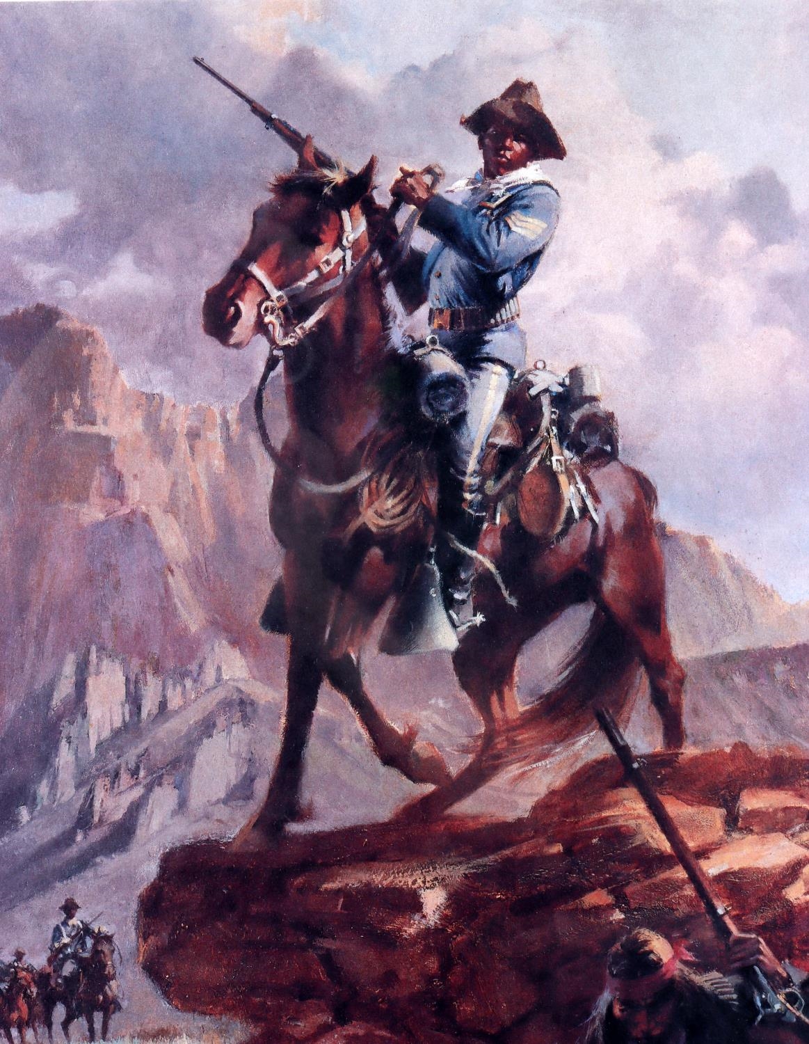 Lee Brubaker | LEE BRUBAKER BUFFALOW SOLDIER SCOUTS OUT PRINT | MutualArt