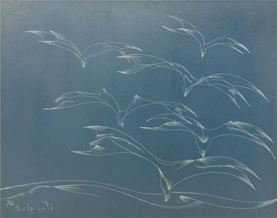 Charles Delporte | Study for Crows (1970) | MutualArt