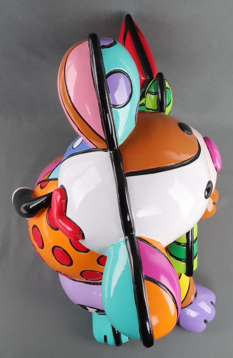 Romero Britto | ROMERO BRITTO FOR YOU RESIN DOG SCULPTURE SIGNED (1963 ...