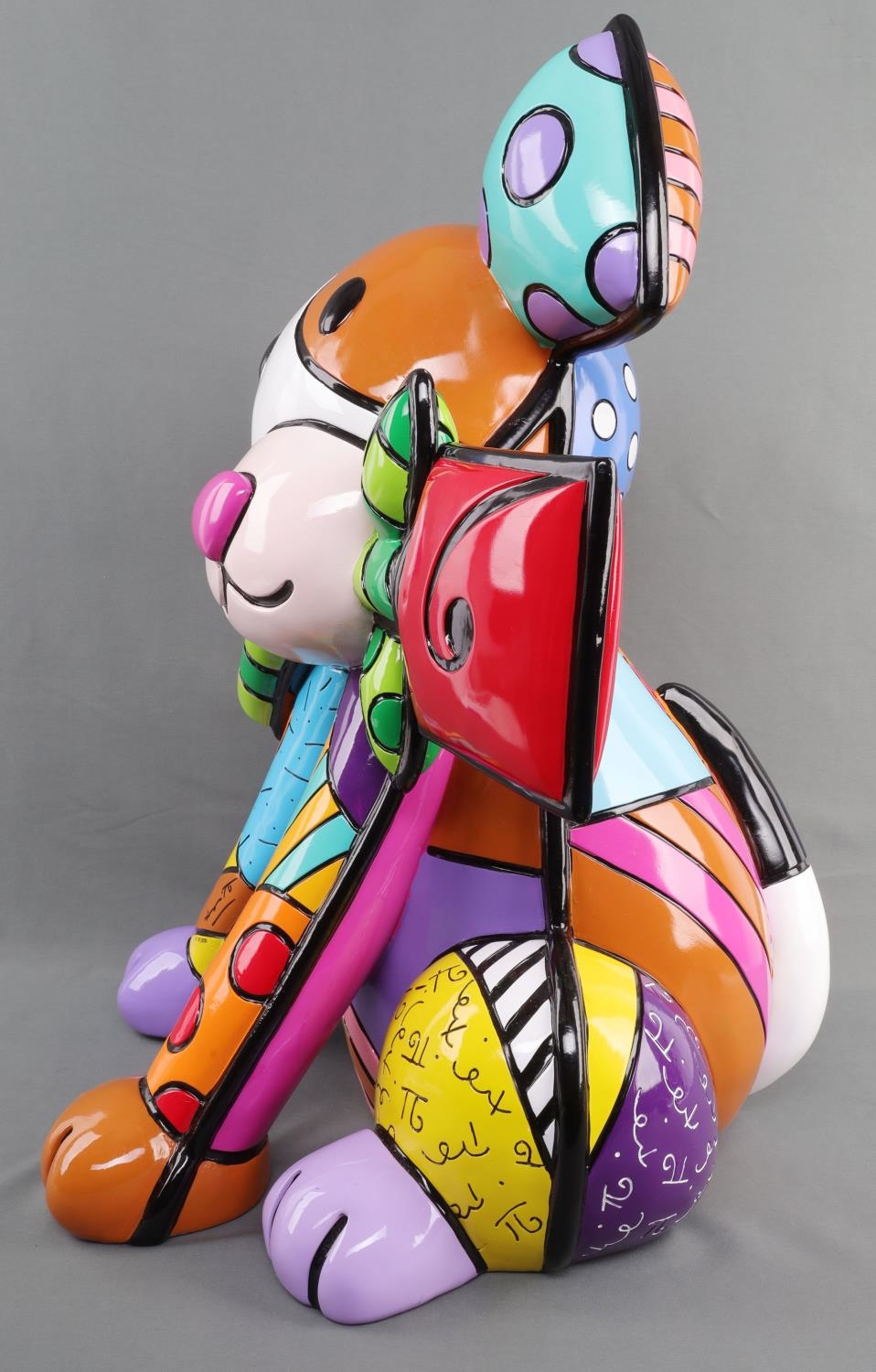 Romero Britto | ROMERO BRITTO FOR YOU RESIN DOG SCULPTURE SIGNED (1963 ...