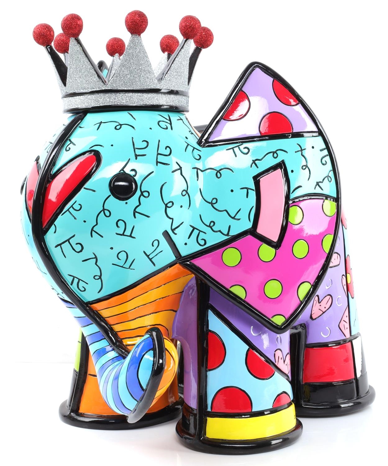 Romero Britto | ROMERO BRITTO VELASQUEZ RESIN ELEPHANT SCULPTURE (1963 ...
