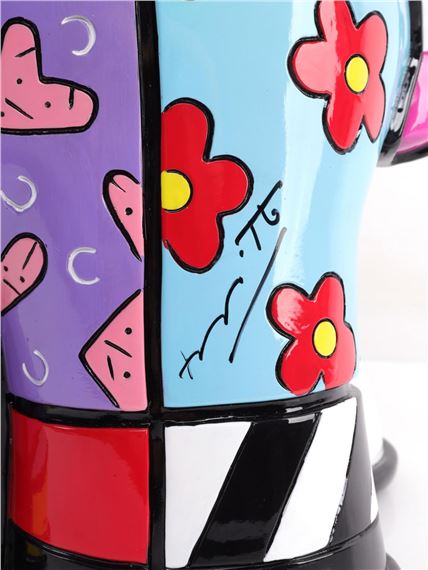 Romero Britto | ROMERO BRITTO VELASQUEZ RESIN ELEPHANT SCULPTURE (1963 ...
