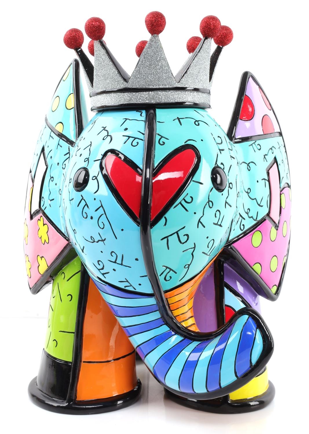 Romero Britto | ROMERO BRITTO VELASQUEZ RESIN ELEPHANT SCULPTURE (1963 ...