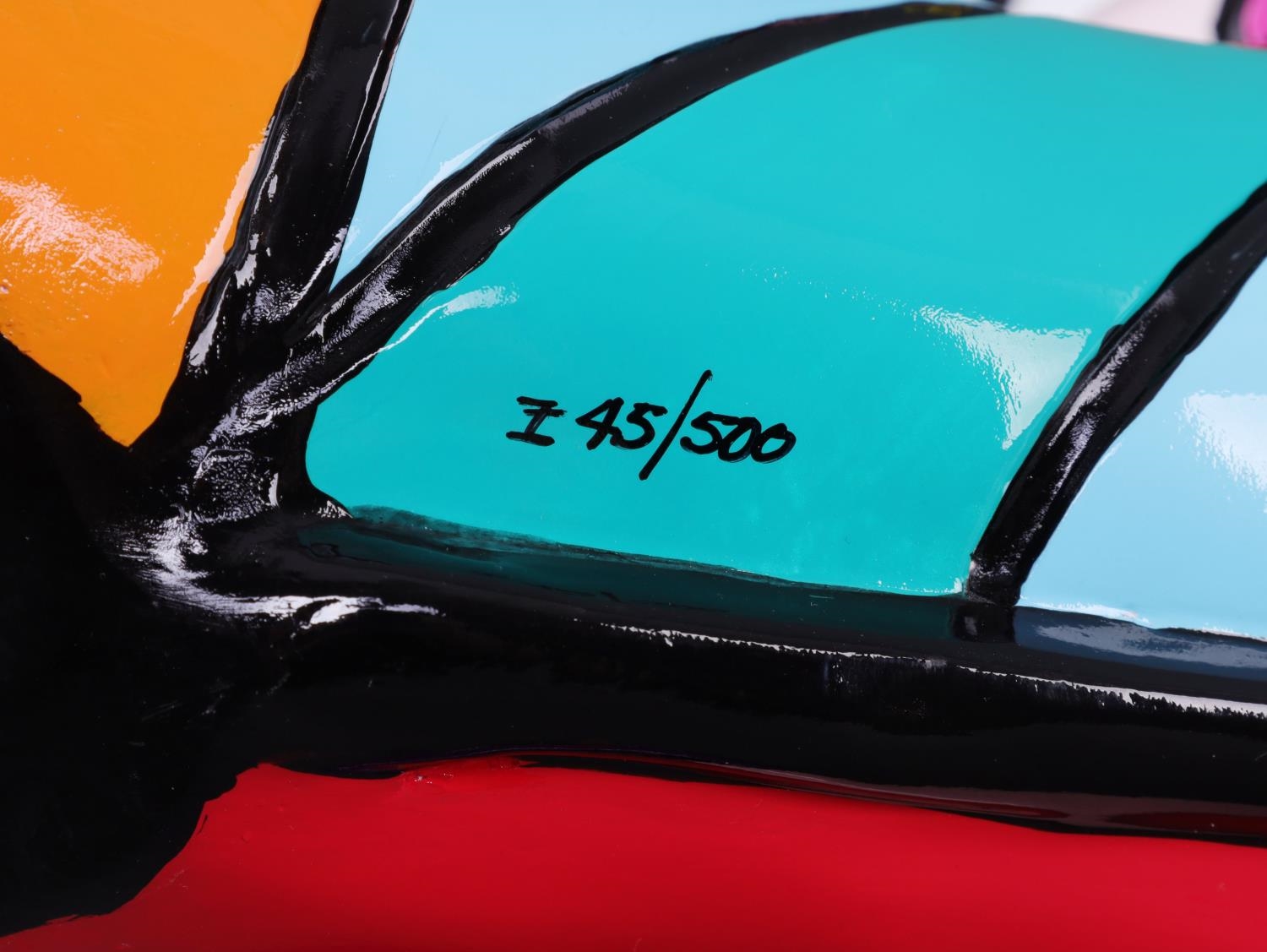 Romero Britto | ROMERO BRITTO ANABEL RESIN DOG SCULPTURE SIGNED (1963 ...