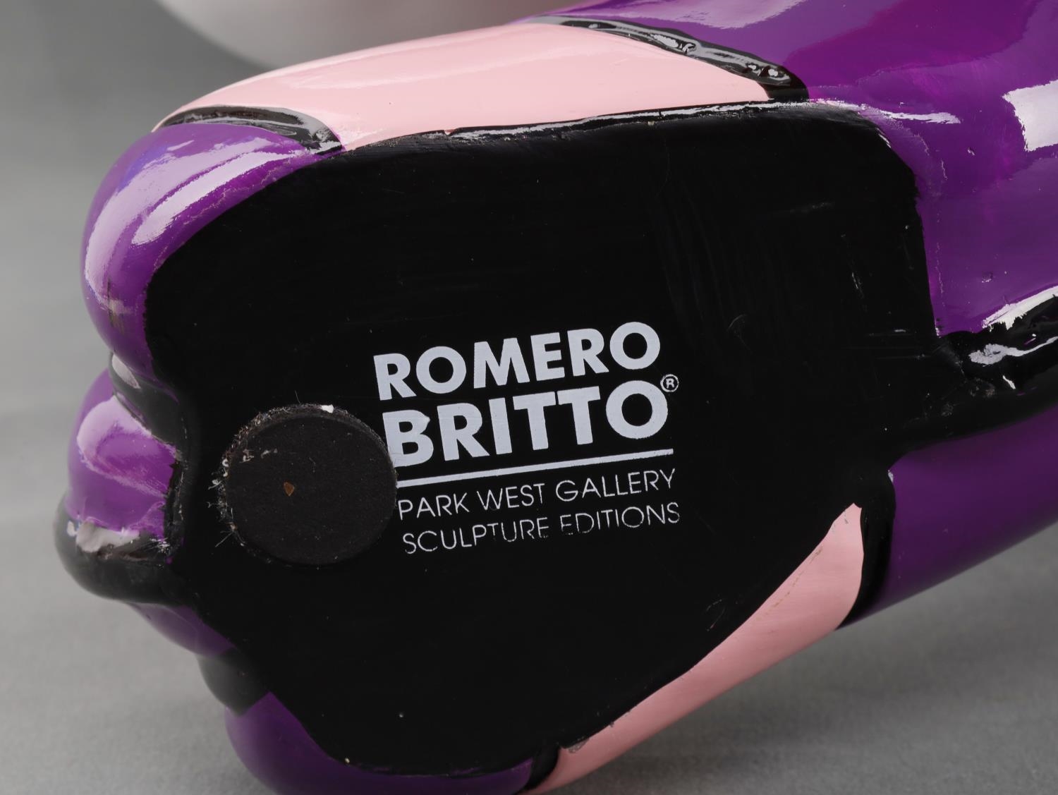 Romero Britto | ROMERO BRITTO ANABEL RESIN DOG SCULPTURE SIGNED (1963 ...