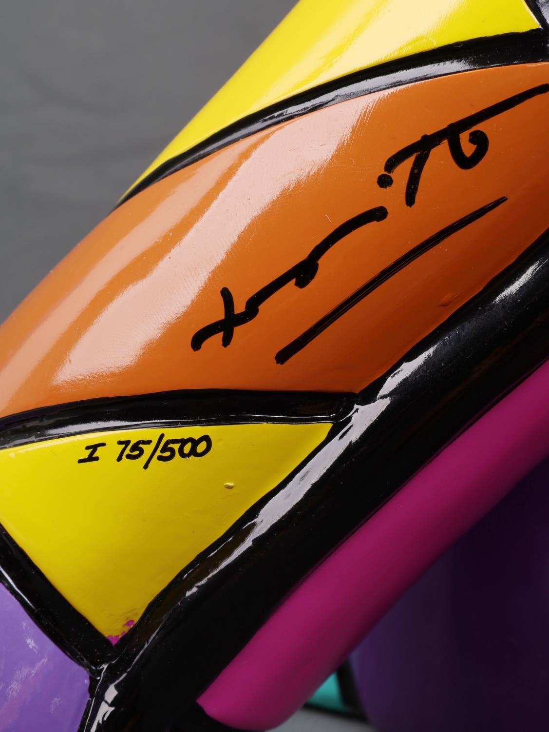 Romero Britto | ROMERO BRITTO FOR YOU RESIN DOG SCULPTURE SIGNED (1963 ...