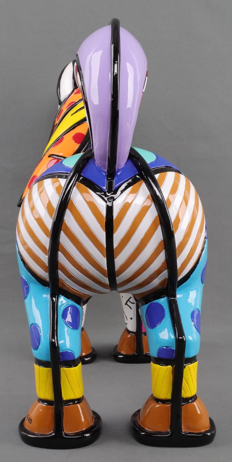 Romero Britto | ROMERO BRITTO GANZ RESIN HORSE SCULPTURE SIGNED (1963 ...