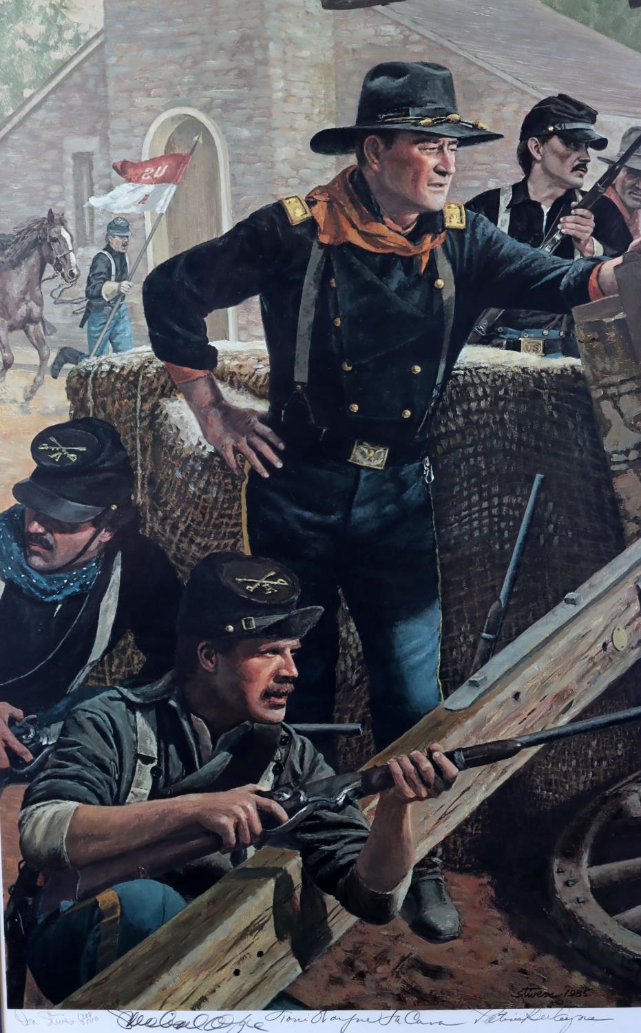Don Stivers | DON STIVERS JOHN WAYNE THE HORSE SOLDIERS PRINT (1985 ...
