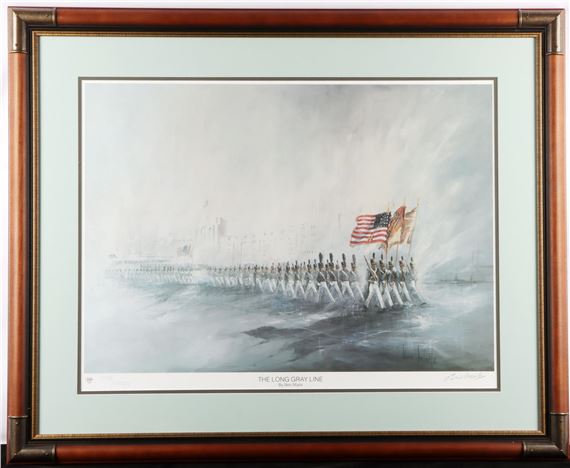 Ben Maile | BEN MAILE LITHO THE LONG GRAY LINE FRAMED WITH COA (1989 ...