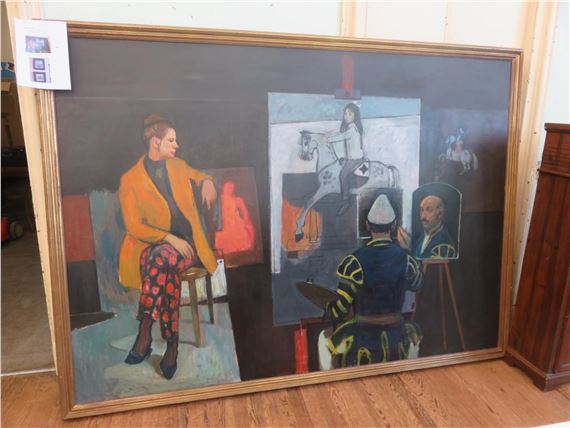 Alberto Morrocco | Study for Mural at Former Liff Hospital, Dundee ...