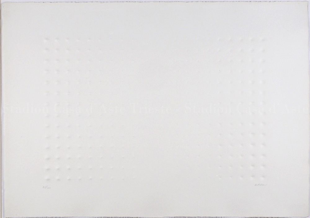 Enrico Castellani | Superficie bianca (1970) | MutualArt