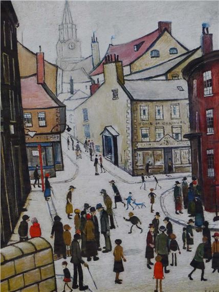 Laurence Stephen Lowry | After L S Lowry, a northern street scene ...