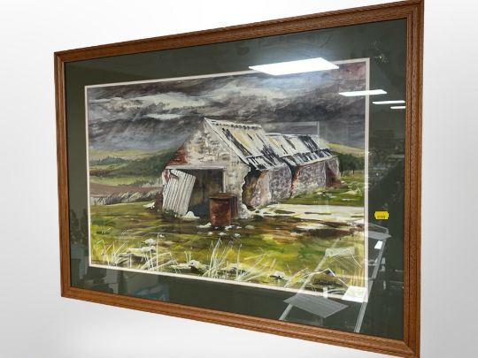 Ann Howard | Ann Howard (Contemporary) : A stone farm building on an ...