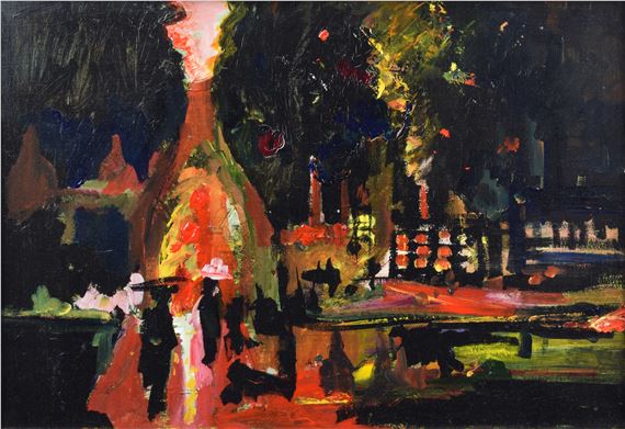 Frederick J. England | The Potteries at night | MutualArt