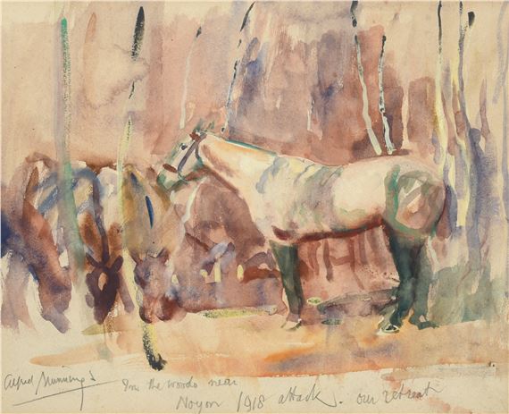 Sir Alfred James Munnings | Portrait of Lady Barbara Lowther on ...