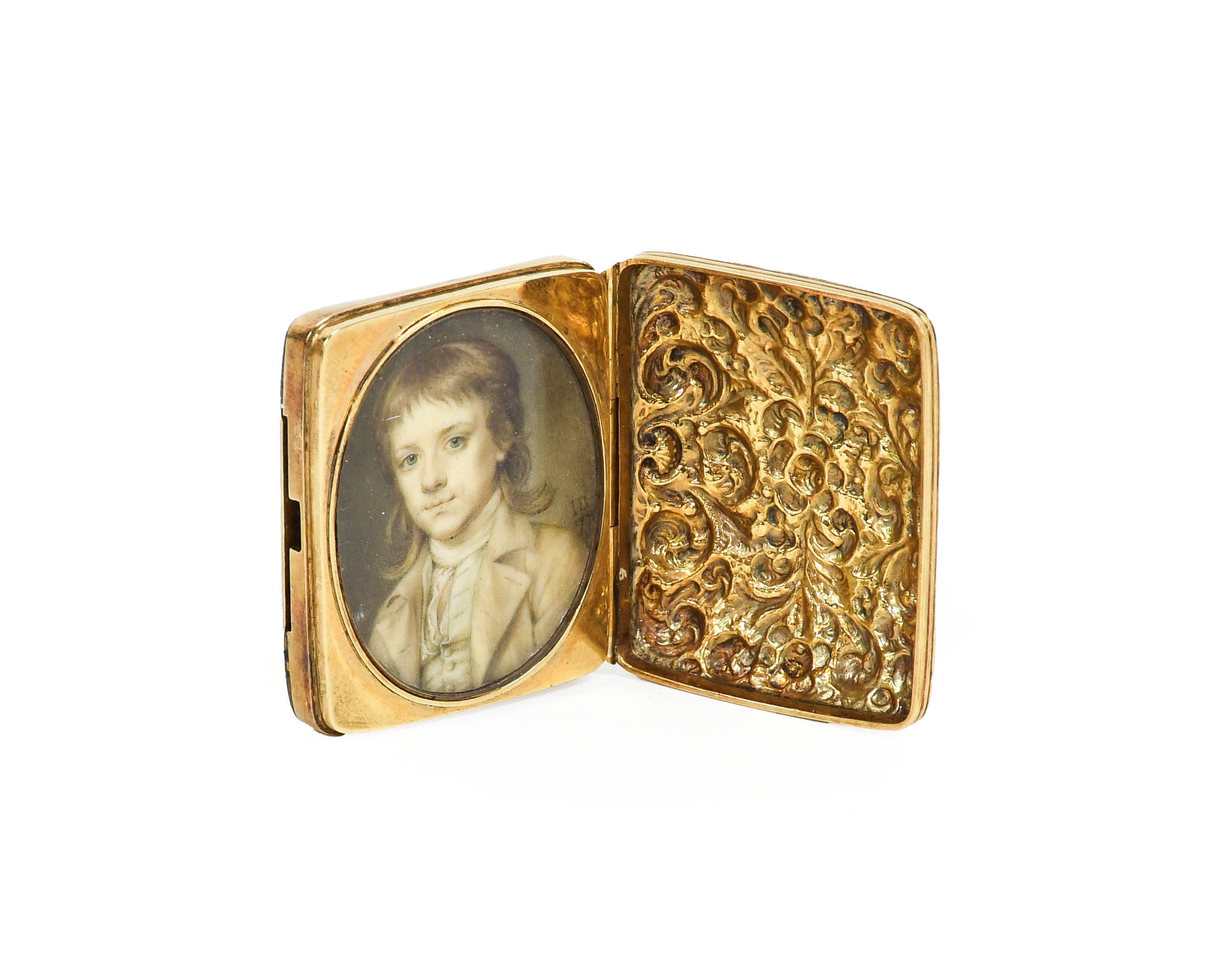 John Bogle | Portrait Miniature of a Young Man | MutualArt