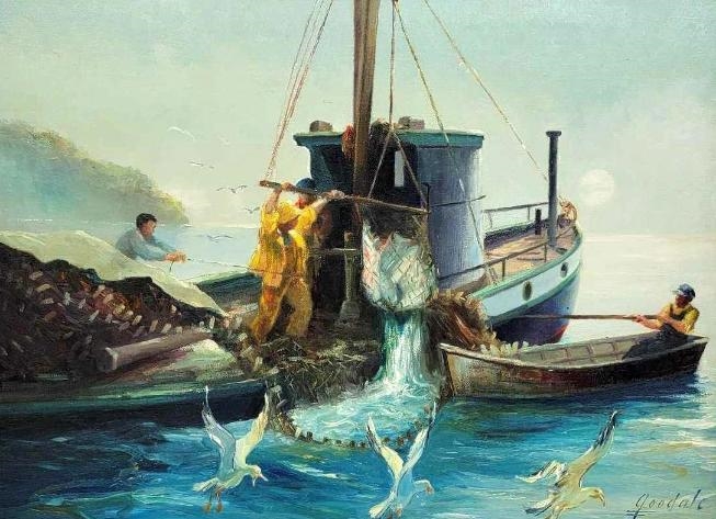 Harvey Goodale | Alaskan Purse Seine Fishing Scene | MutualArt