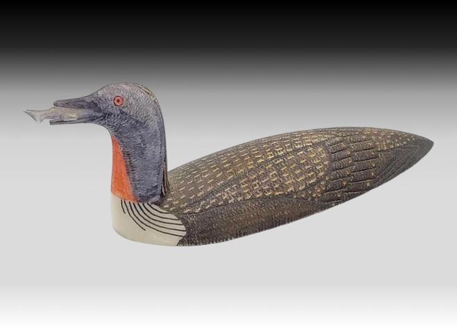 Fred Mayac | Scrimshaw Common Loon (Circa 1989) | MutualArt