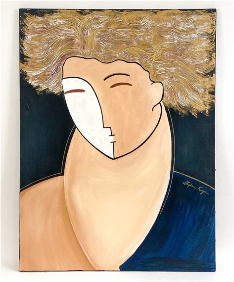 Stephen Kaye | STEPHEN KAYE CONTEMPORARY PORTRAIT O/C | MutualArt