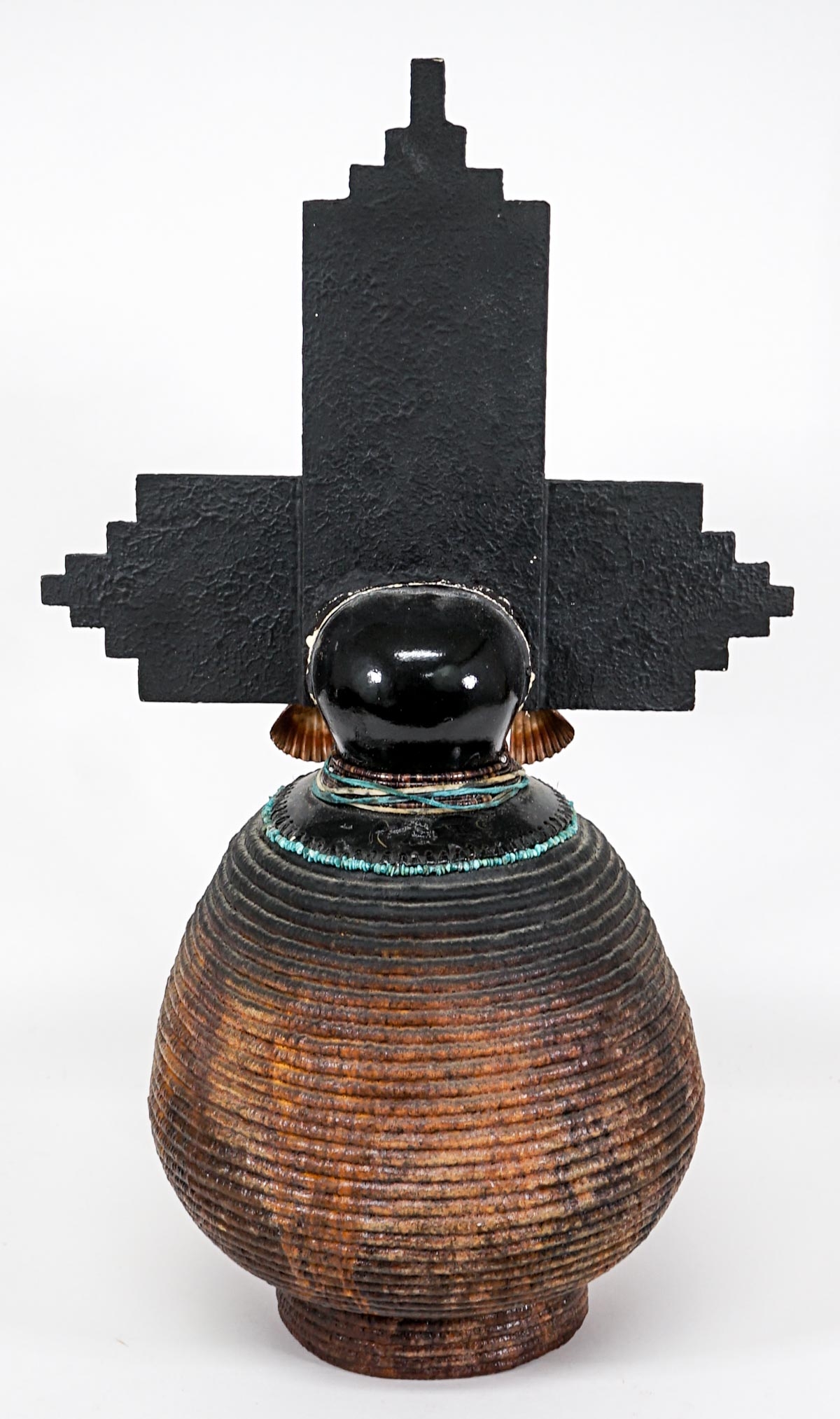 Robert Rivera | Robert Rivera Basket Kachina 22 IN Art Piece | MutualArt