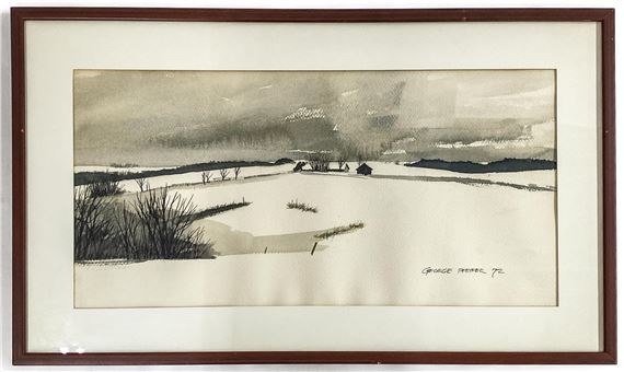 George Pfeifer | George Pfeifer Original Watercolor [ND Landscape] (72 ...