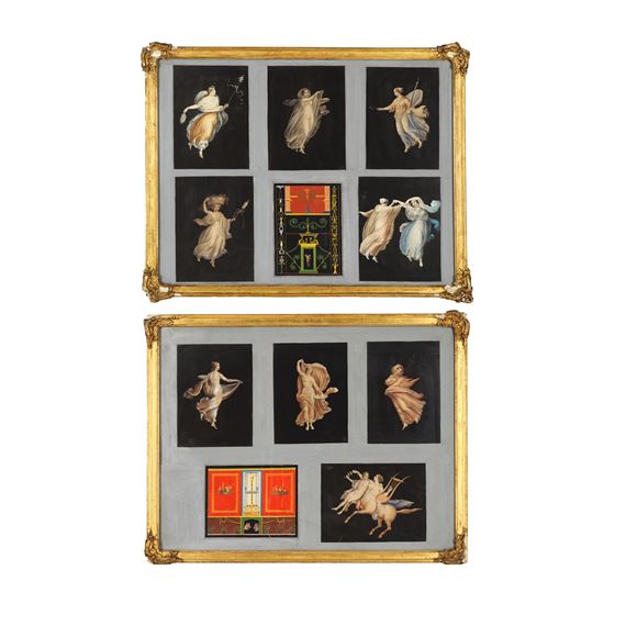 Michelangelo Maestri | A collection of figural panels of Maenads, most ...