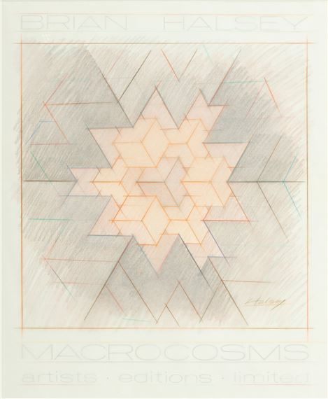 Brian Halsey | Sketch for Macrocosms Poster | MutualArt