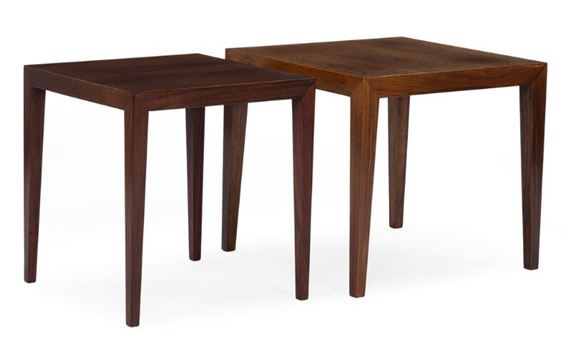 Severin Hansen Jr. | Two square coffee tables of rosewood (2020 ...