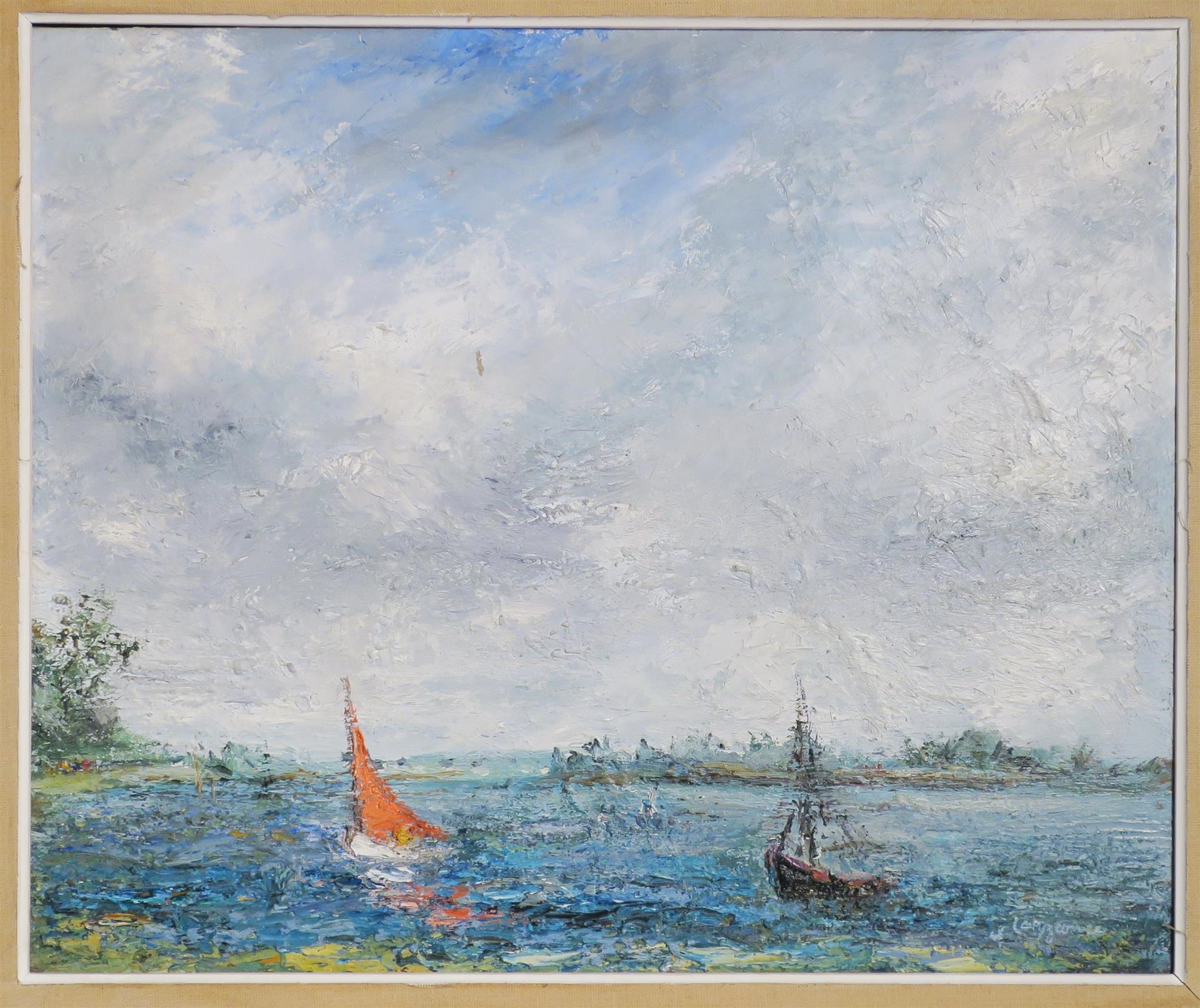 Marie Bourdon Loyzance | Voiliers sur un lac | MutualArt