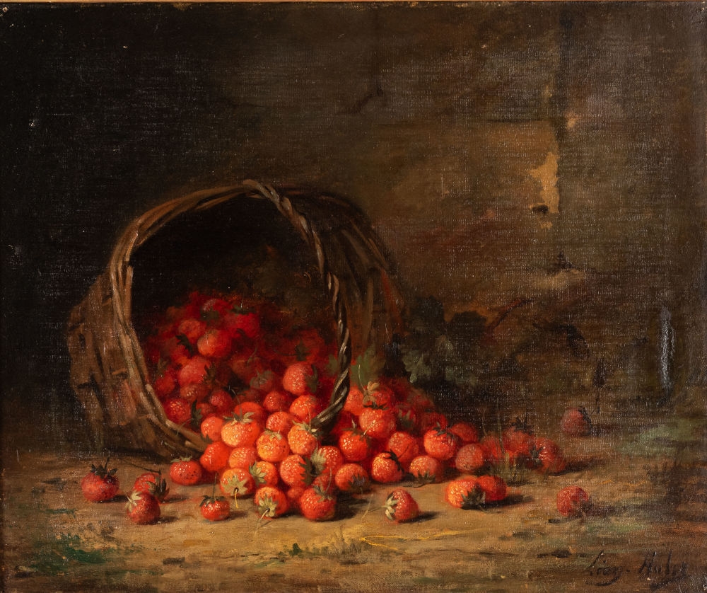 Leon Charles Huber | Still Life with Strawberries | MutualArt