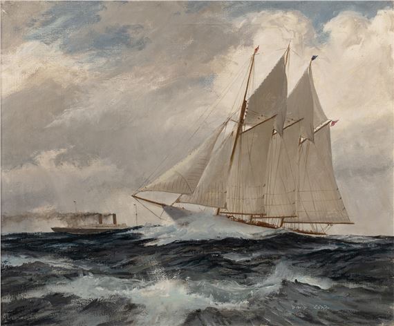David Cobb | The Racing Yacht America (1905) | MutualArt