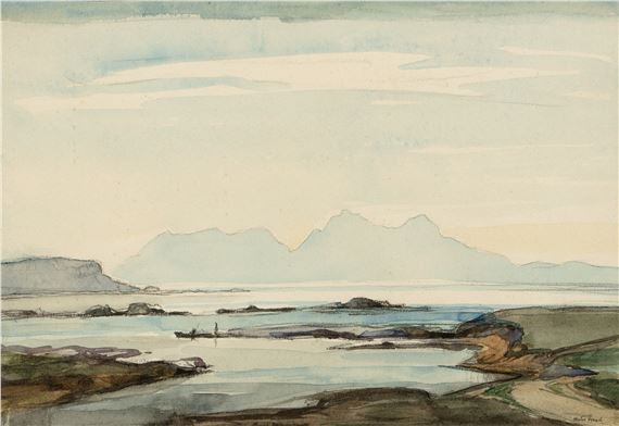 Hester Frood | Coastal landscape (1891) | MutualArt