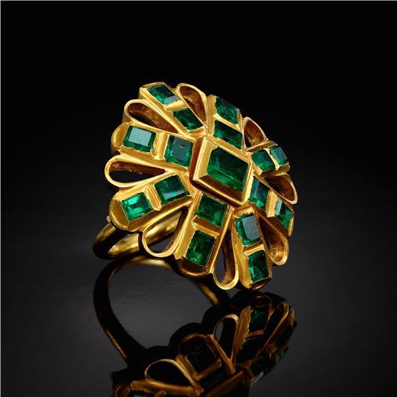 Spanish Colonial School, 17th Century | Cluster Ring (1656) | MutualArt