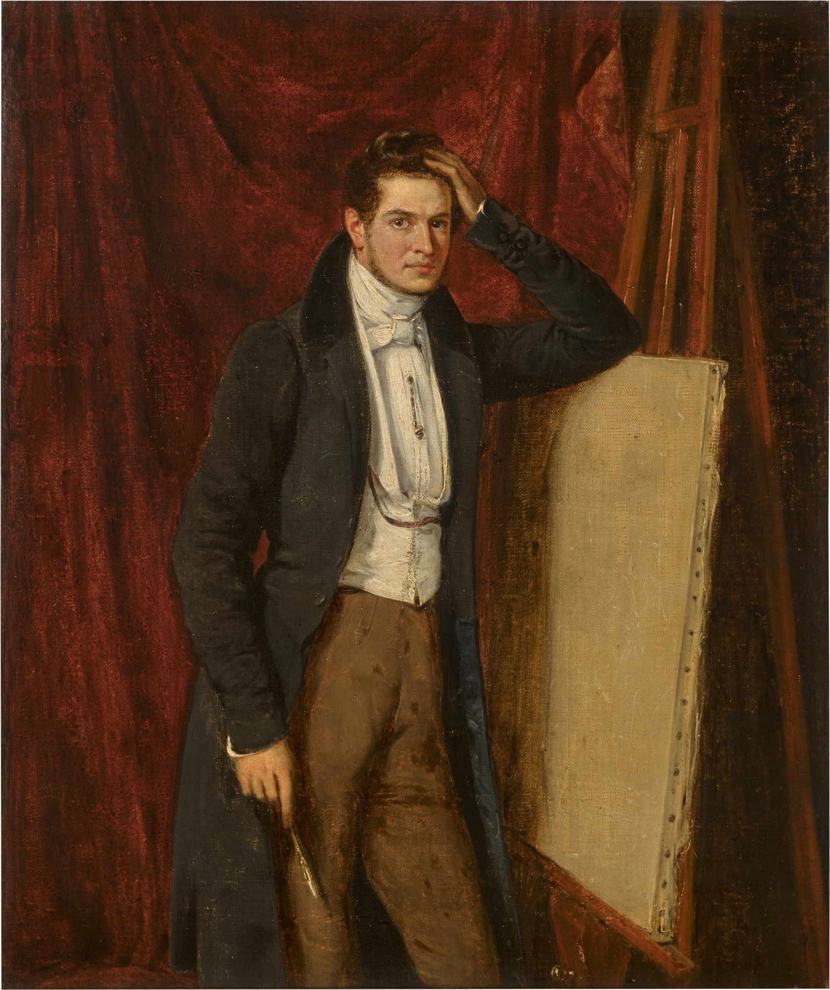 French School, 19th Century | Portrait of a man, traditionally identified as Jean Auguste ...