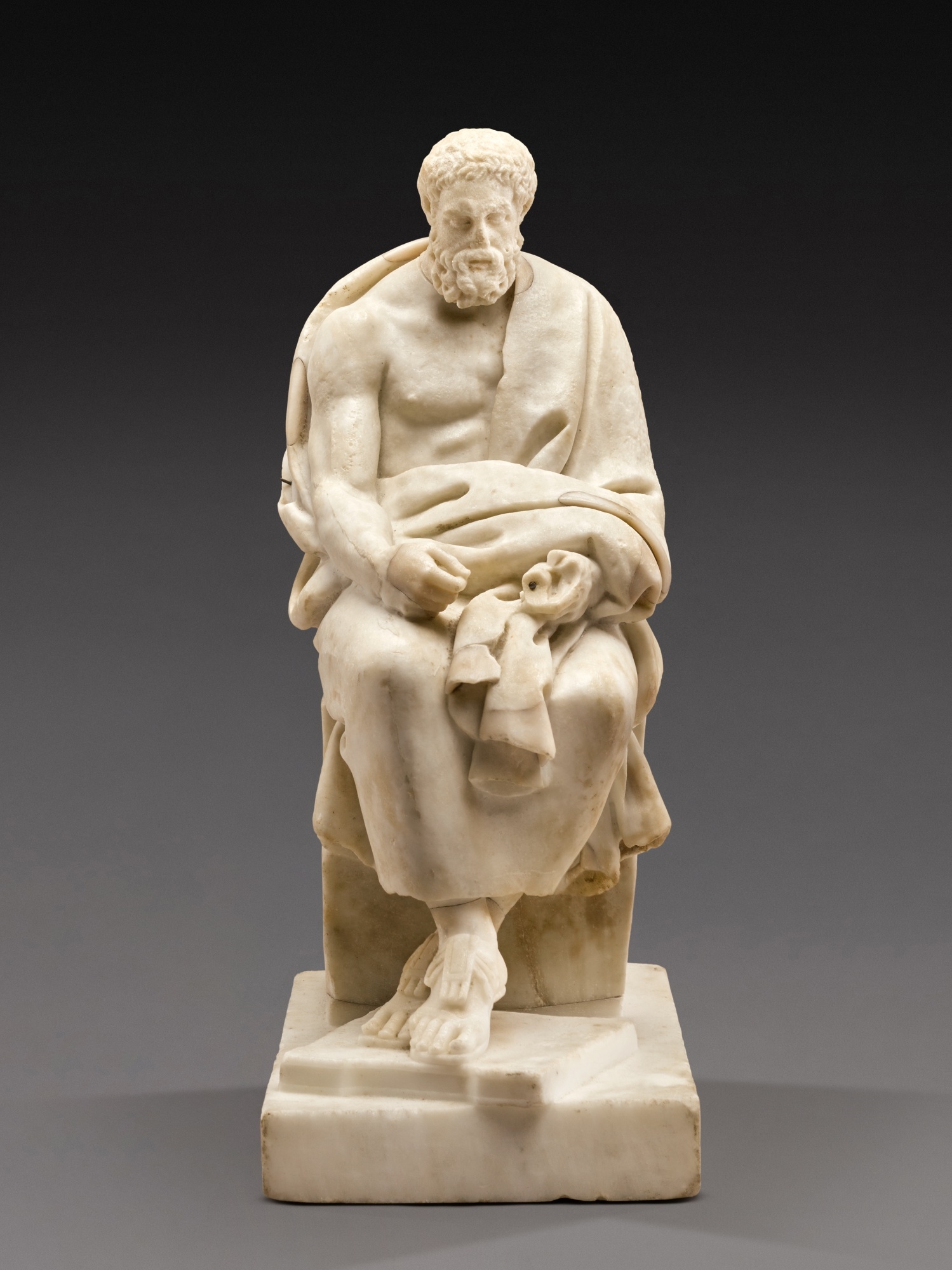 Roman School, 2nd Century | A Roman Marble Figure of a Man of Letters ...