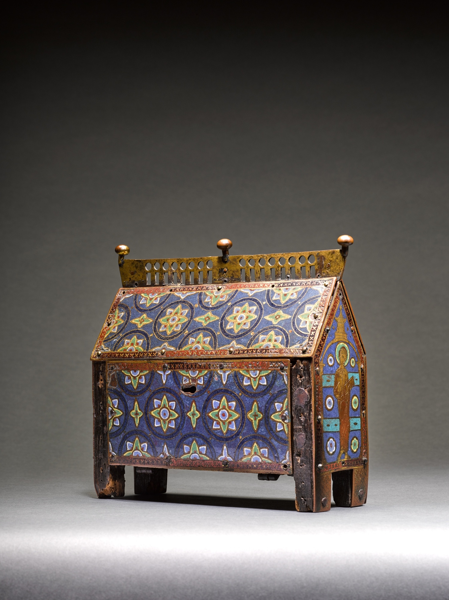 Limoges School, 13th Century | Chasse with the Crucifixion and Christ ...