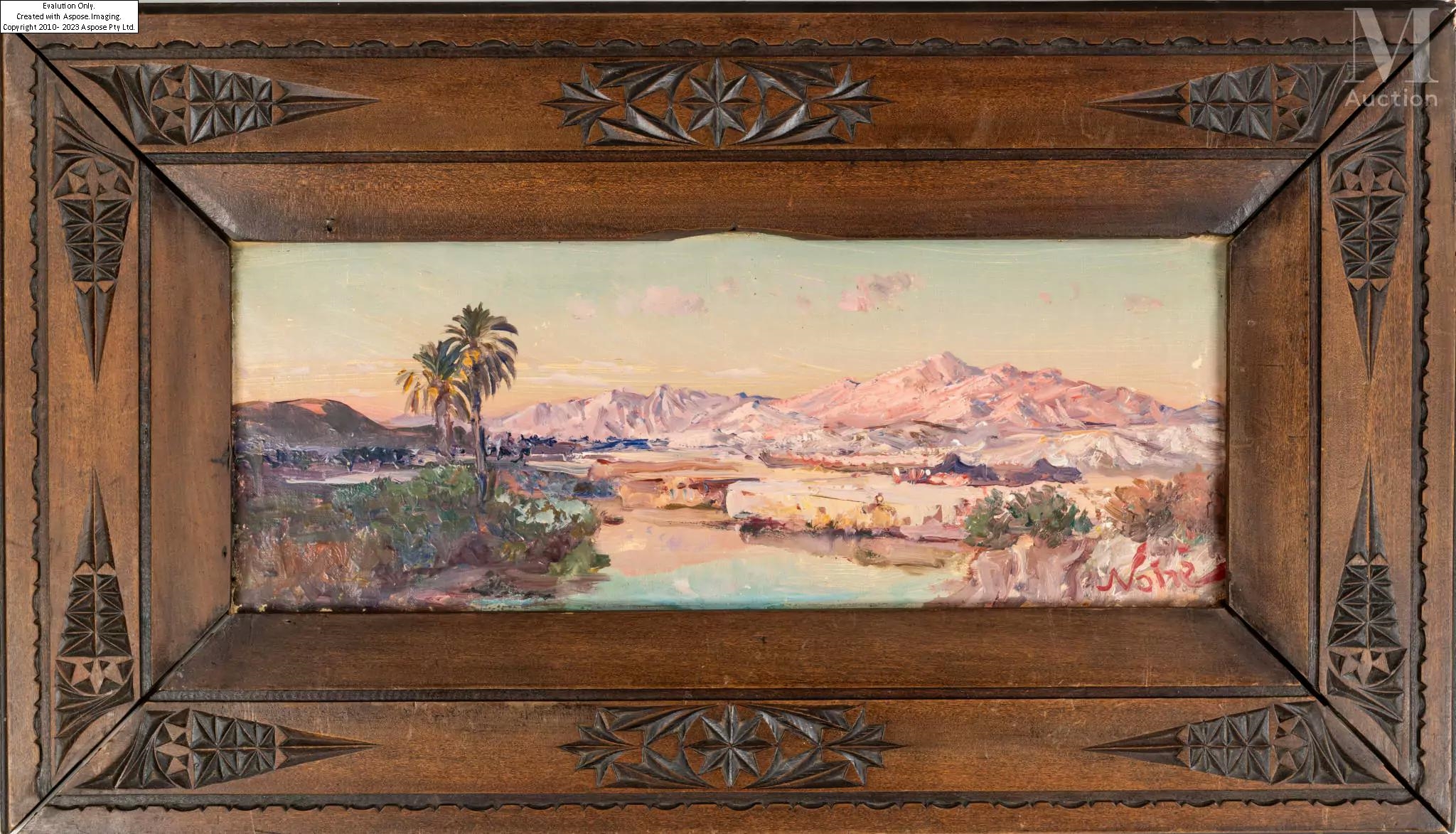 Maxime Noire | Paysage orientaliste animé | MutualArt