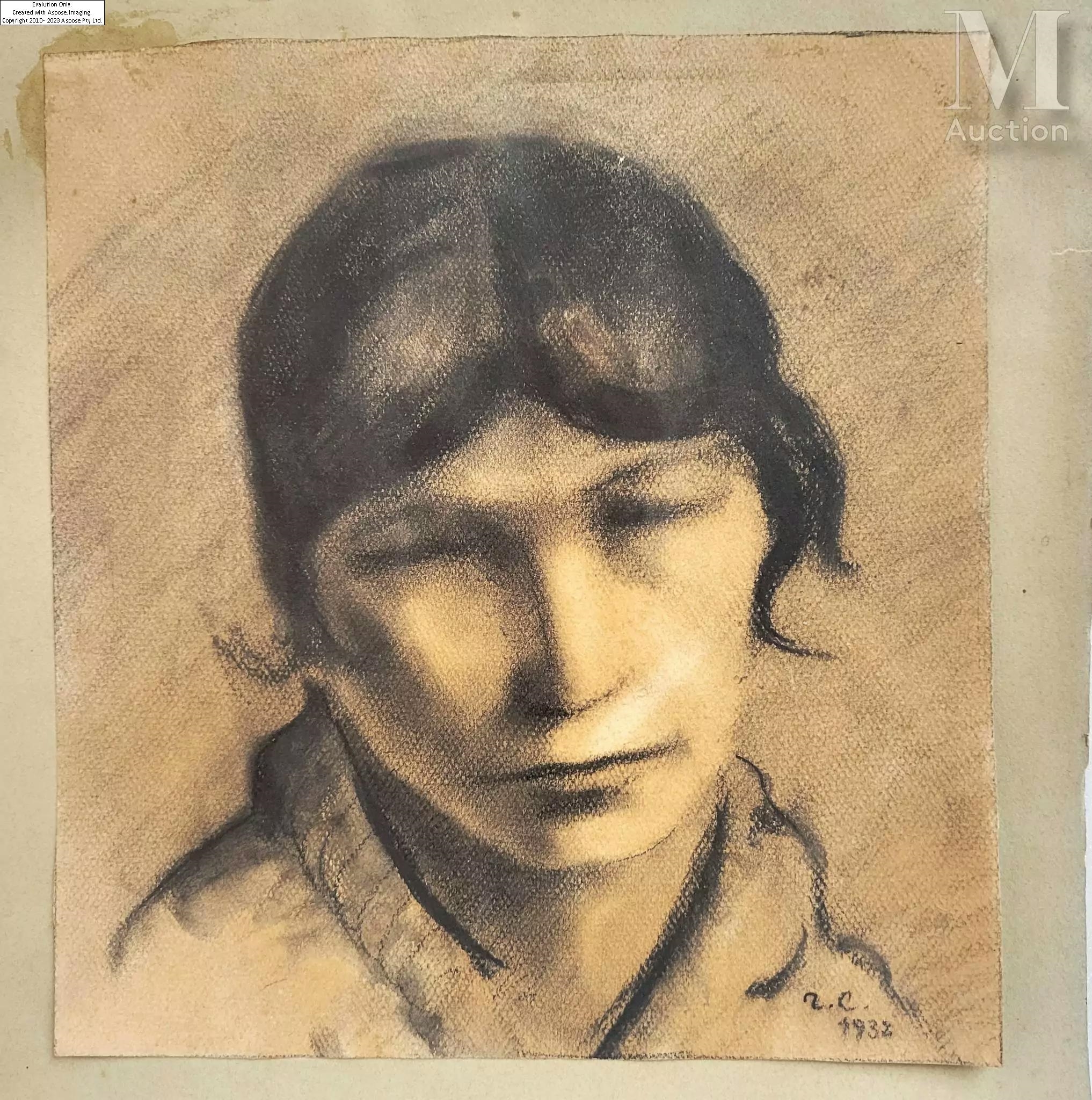 René Jean Clot | Portrait de Lucienne Cornut (1932) | MutualArt