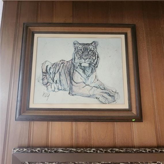 Fritz Rudolf Hug | Fritz R Hug Tiger Print on Canvas | MutualArt