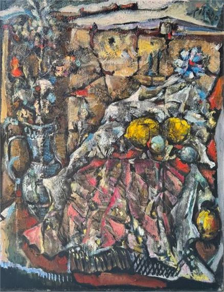 Eduardo Pisano | Pisano Eduardo 1912-1986. Nature morte aux citrons. H ...
