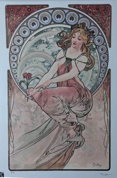 Alphonse Mucha | Alphonse Mucha (1860-1939) d'après, Allégorie de la ...
