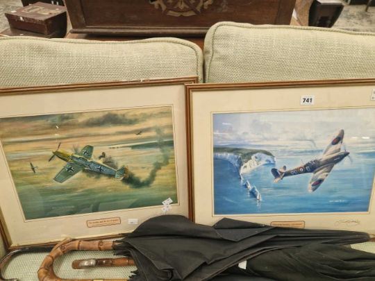 John Howard | A pair of signed John Howard worsley aviation prints ...