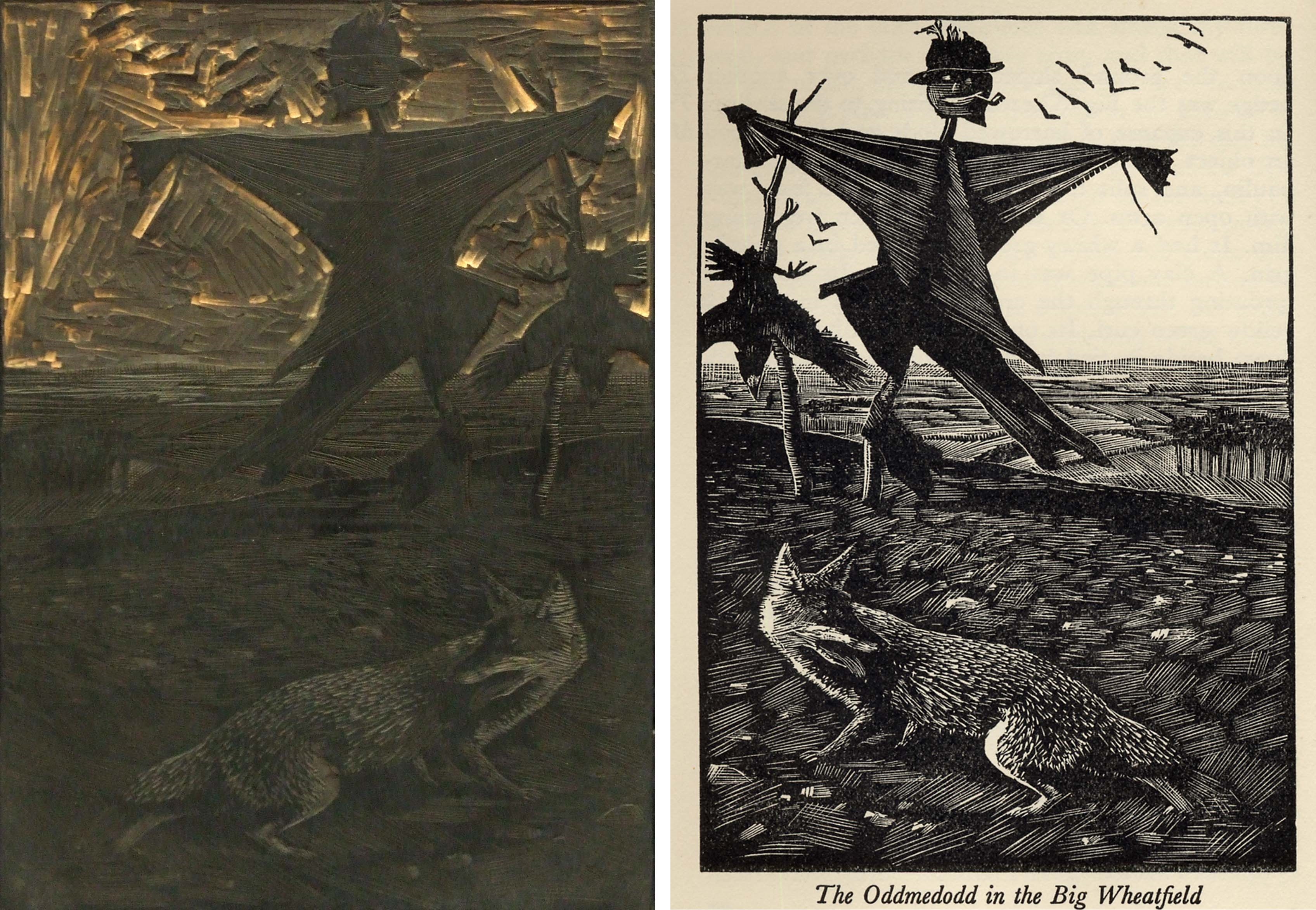 Charles Frederick Tunnicliffe | The Oddmedodd in the Big Wheatfield ...
