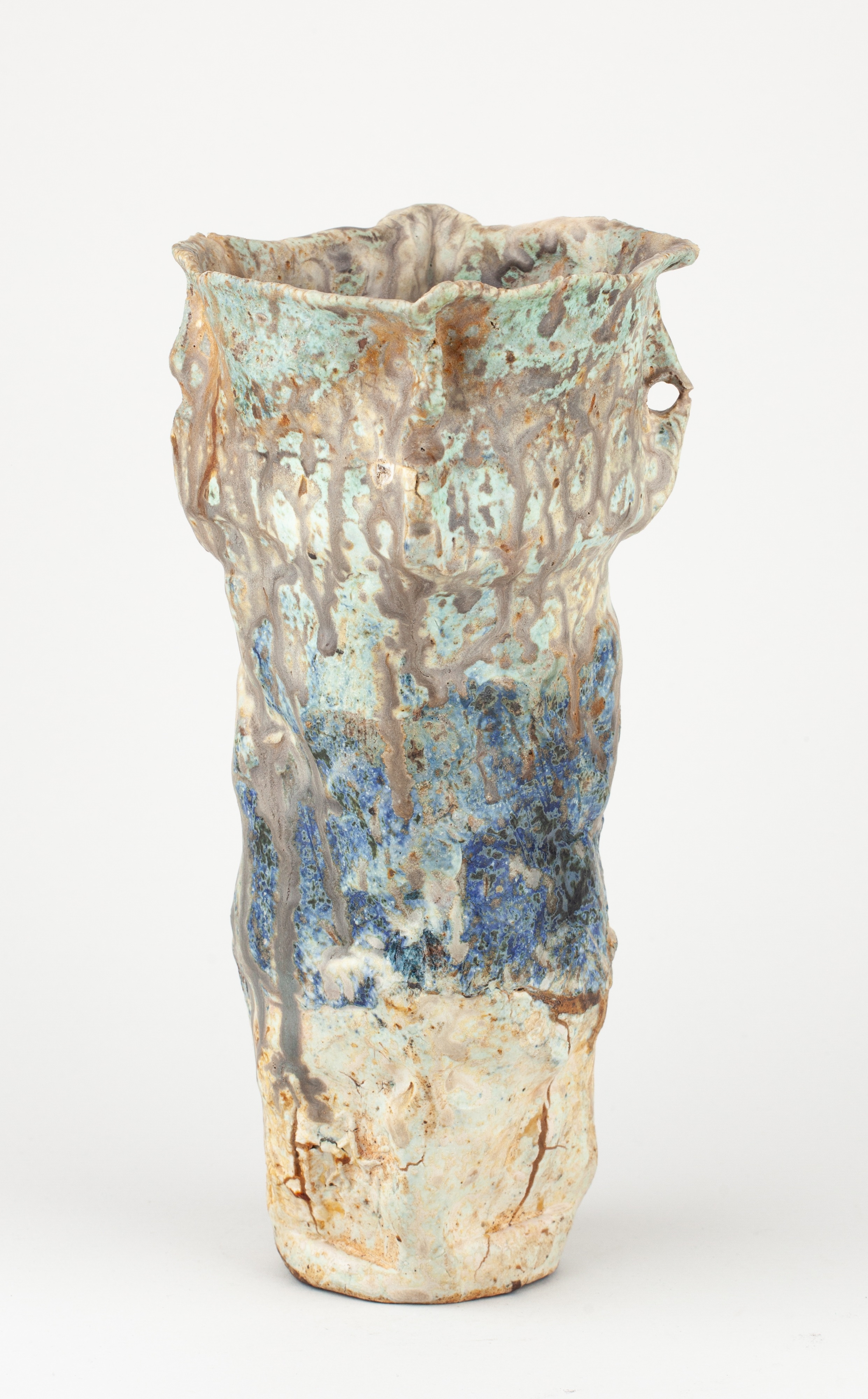 Ewen Henderson | blue and iron surface staining | MutualArt