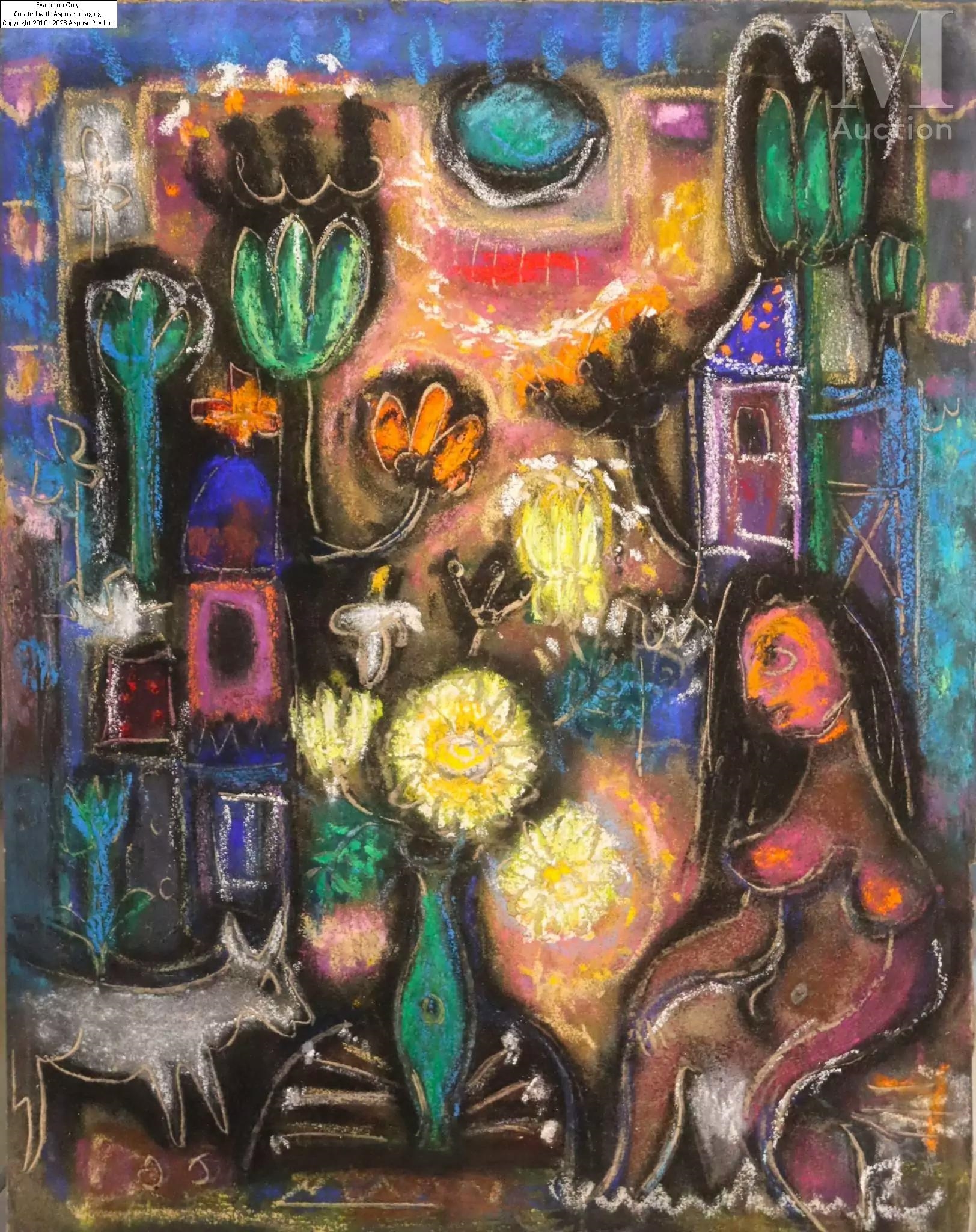 Louis Marchand des Raux | Le roi chat | MutualArt