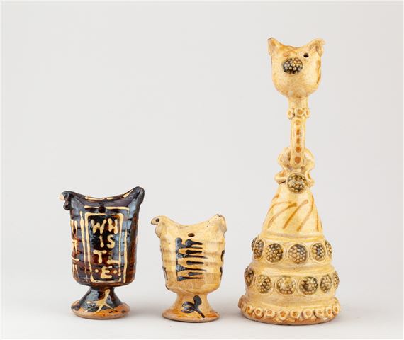 Geoffrey Fuller | GEOFFREY FULLER (1936-2022); a trio of slip decorated ...