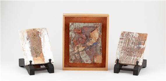 Robin Welch | ROBIN WELCH (1936-2019); a stoneware tile with heavily ...